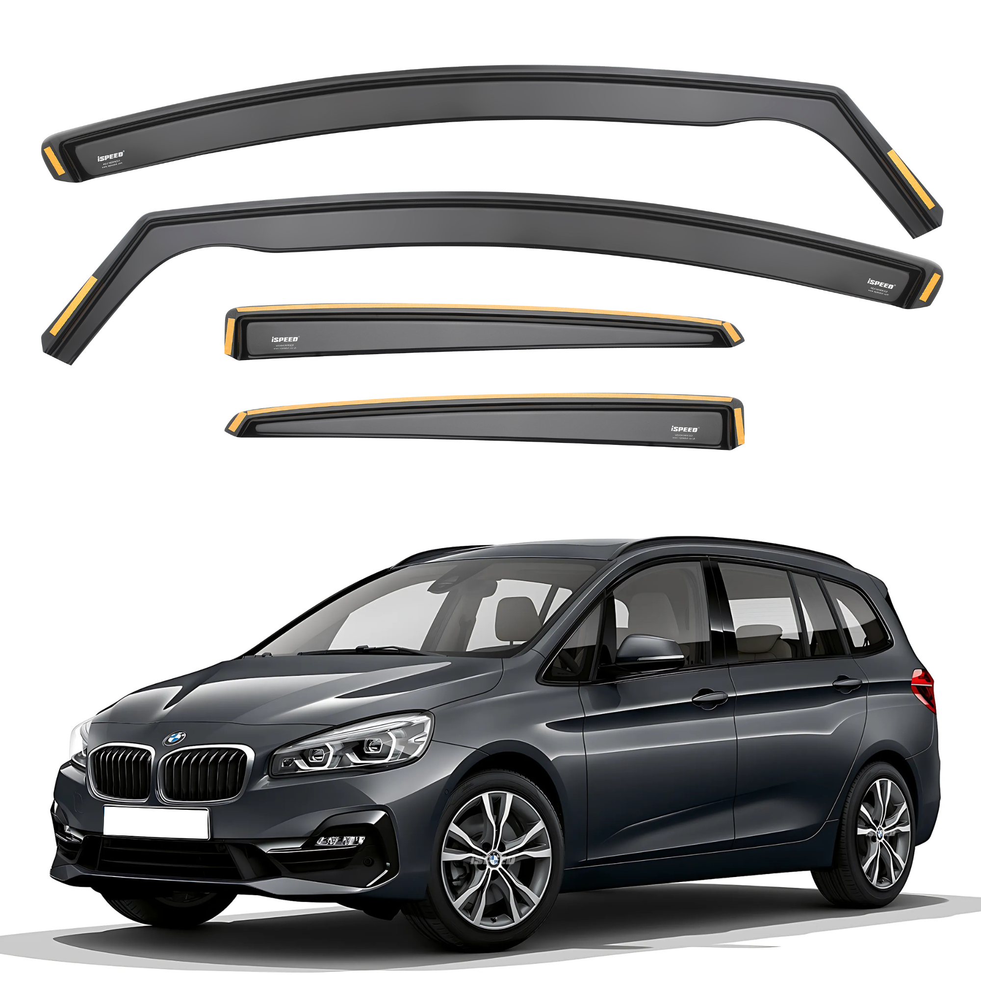 BMW 2 Series Gran Tourer MK1 2014-2021 7-Seater MPV Wind Deflectors 4p ...