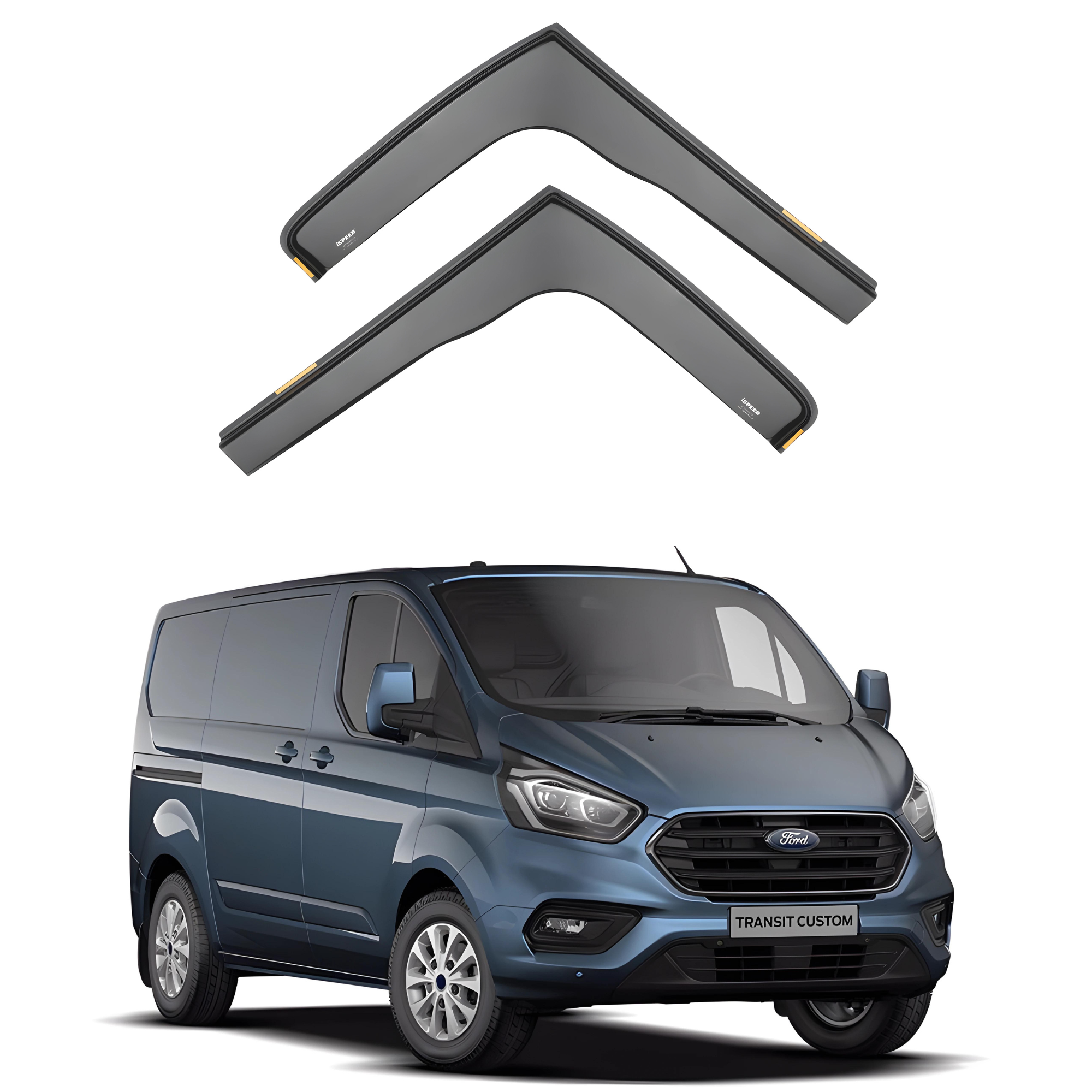 Ford Transit/Tourneo Custom MK1 2012-2023 Wind Deflectors 2pc Set – ISPEED