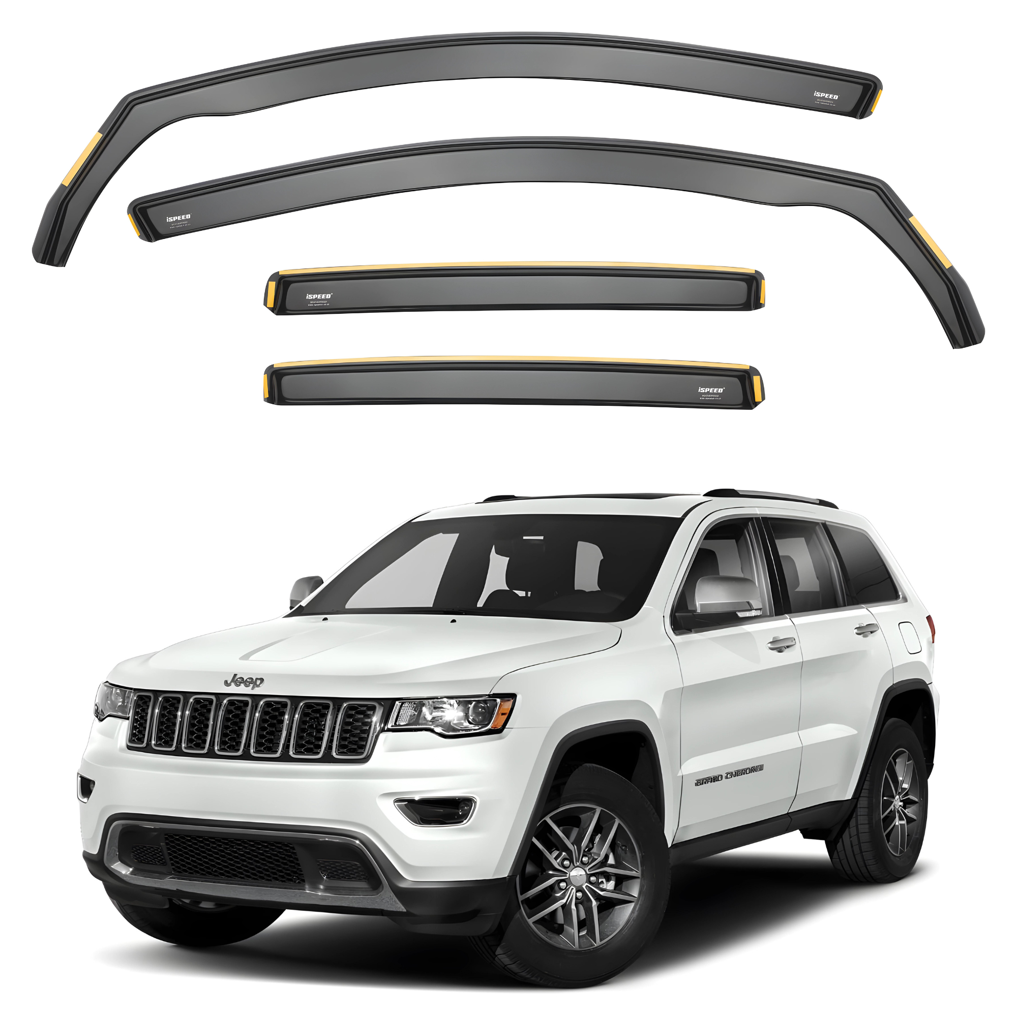 Jeep Grand Cherokee MK4 (WK2) 2011-2022 5-Door SUV Wind Deflectors 4pc ...