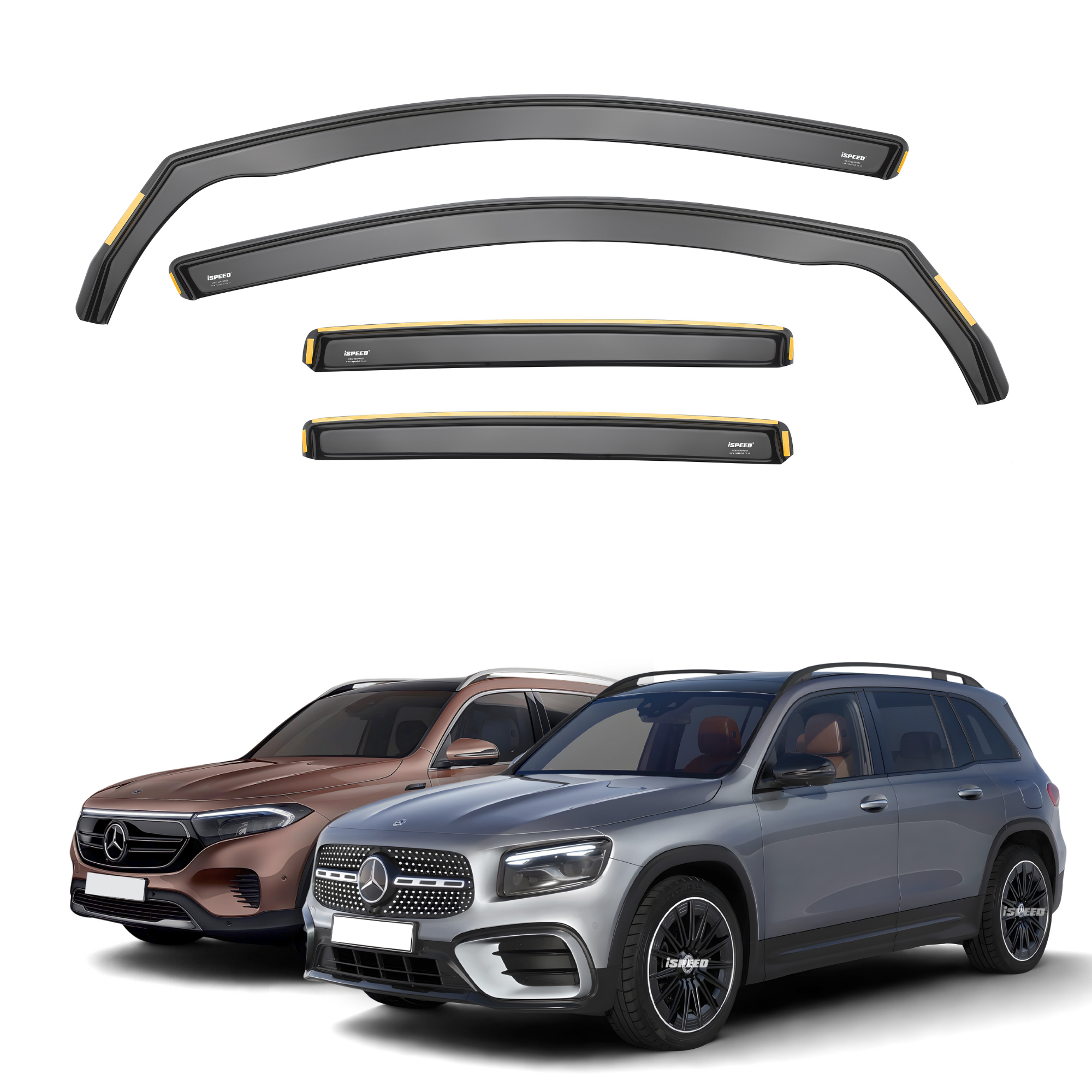 Mercedes GLB / EQB MK1 2019-2025 5-Door SUV Wind Deflectors 4pc Set ...