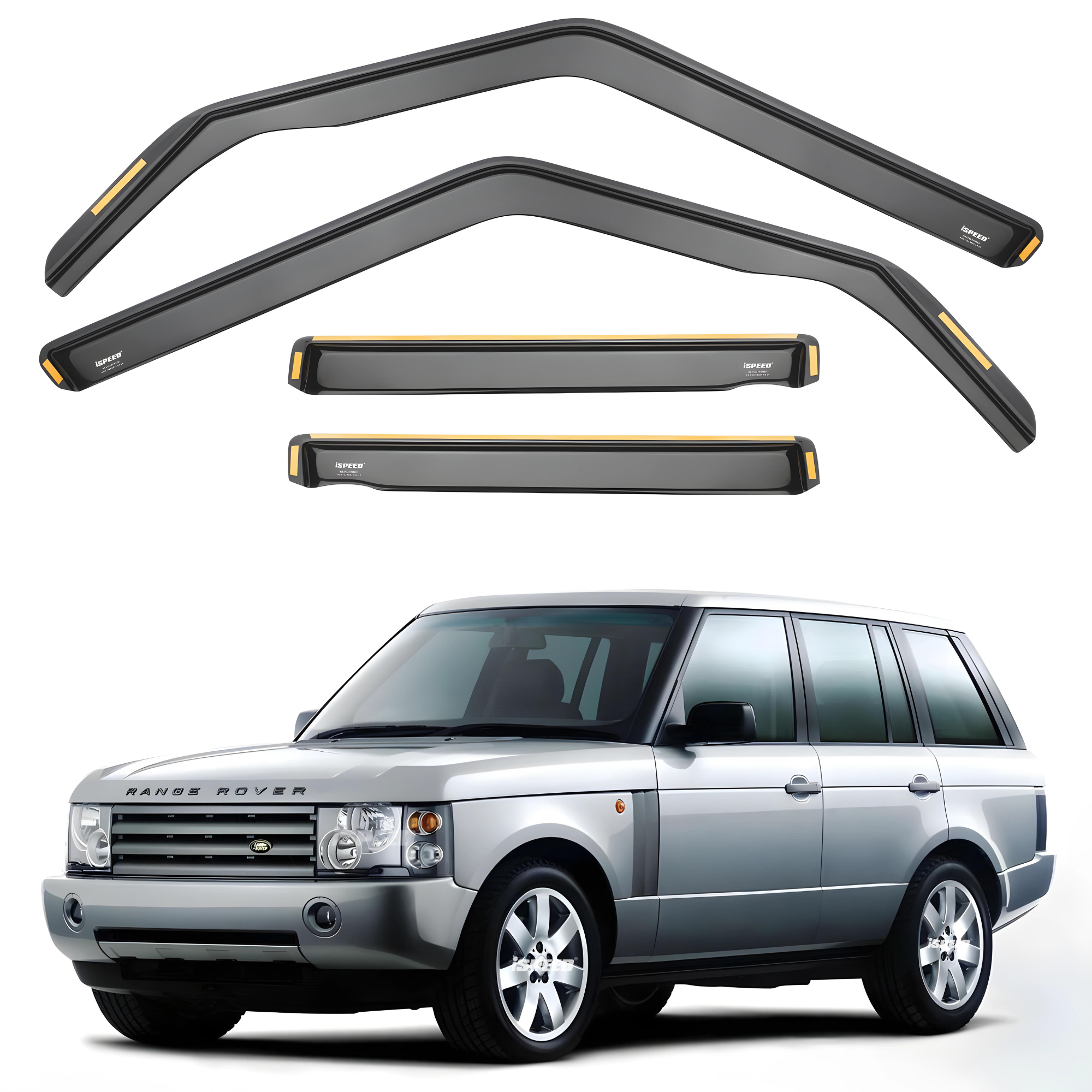 Range Rover Vogue L322 2002-2012 5-Door SUV Wind Deflectors 4pc Set ...