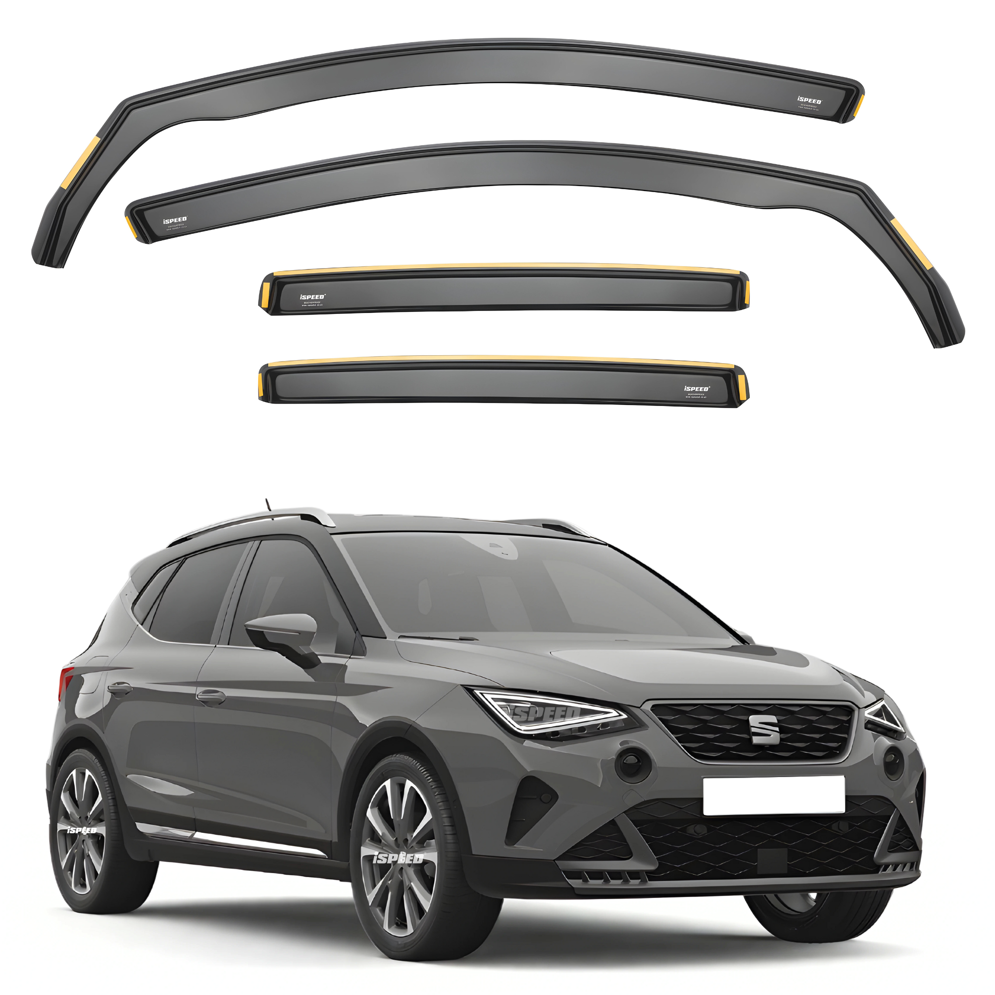 Seat Arona MK1 2017-2025 Wind Deflectors 4pc Set – ISPEED