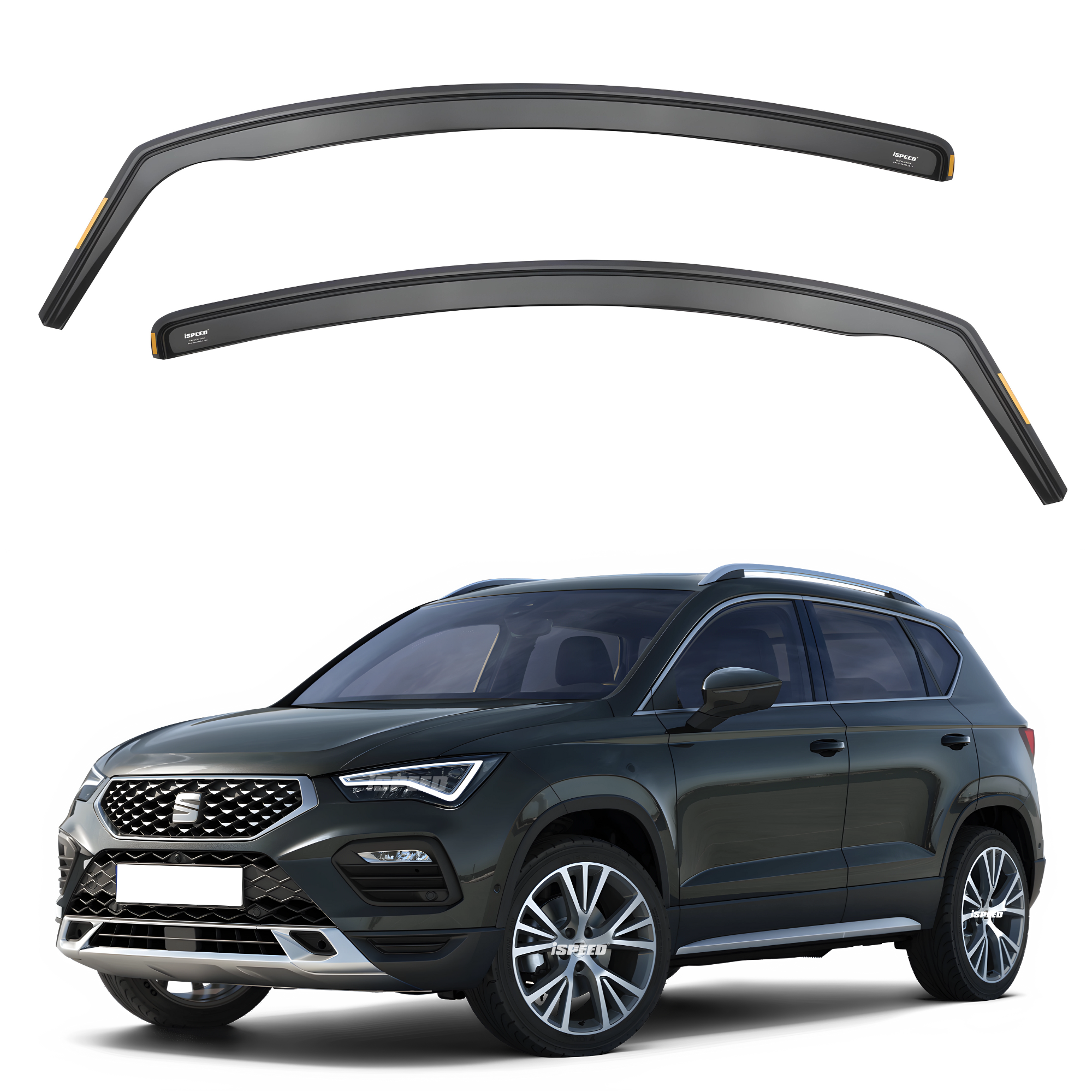 Seat Ateca MK1 2016-2024 Wind Deflectors (Front Windows Only) – ISPEED