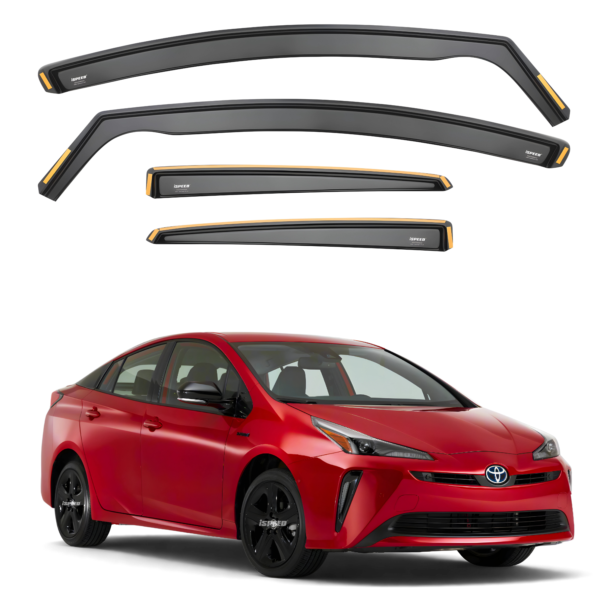 Toyota Prius MK4 2015-2022 Wind Deflectors 4pc Set – ISPEED