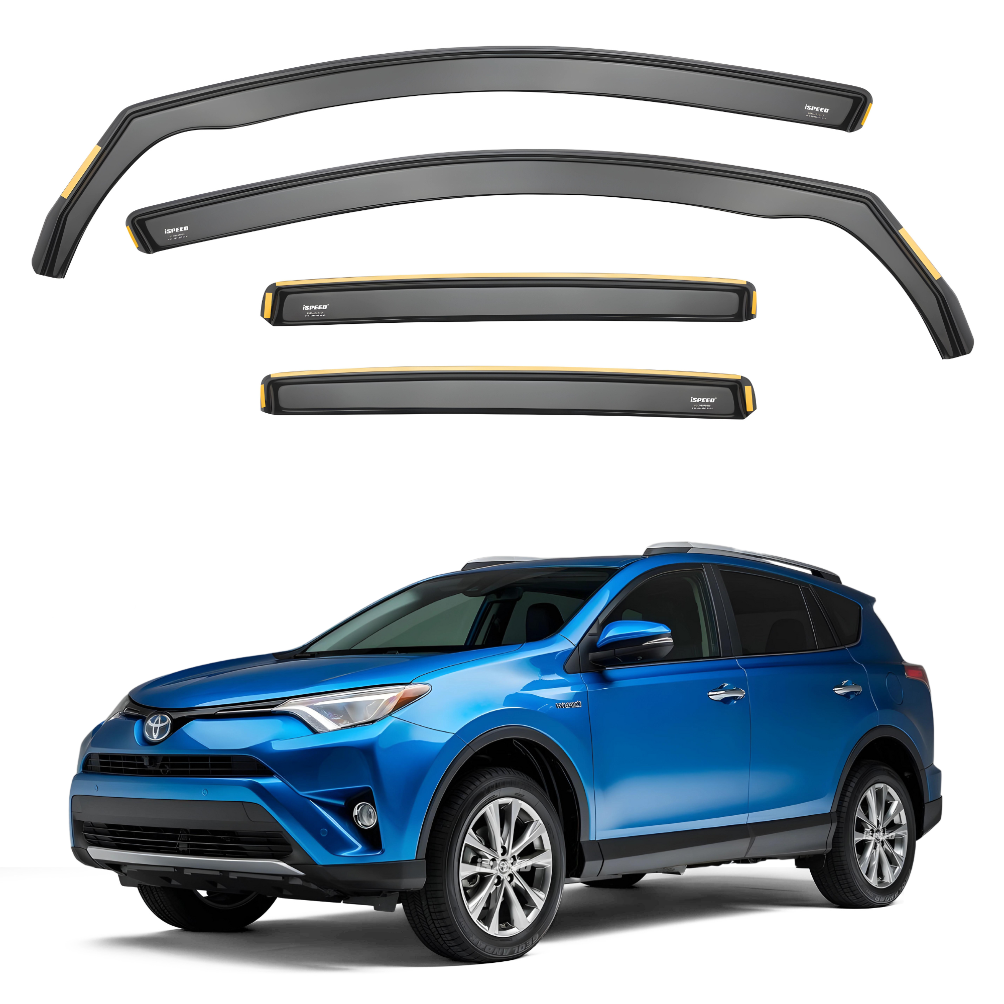 Toyota RAV4 MK4 2013-2018 Wind Deflectors 4pc Set – ISPEED