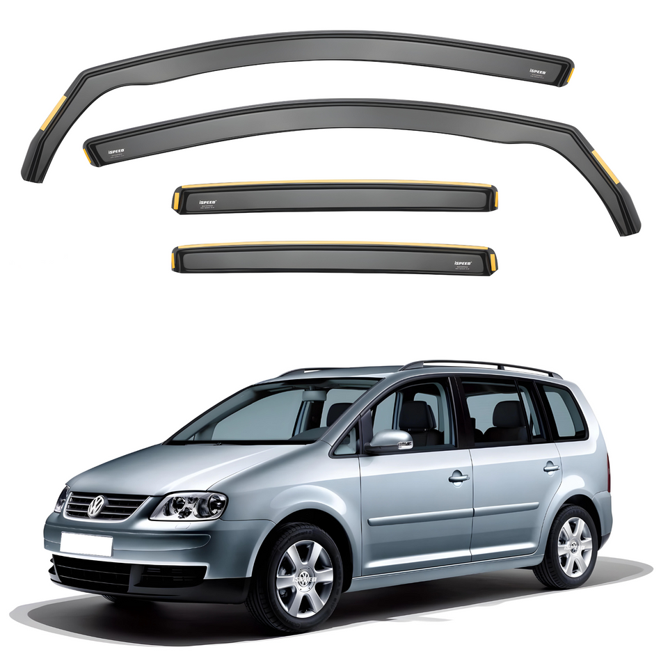 VW Touran MK1/MK2 2003-2015 Wind Deflectors 4pc Set – ISPEED