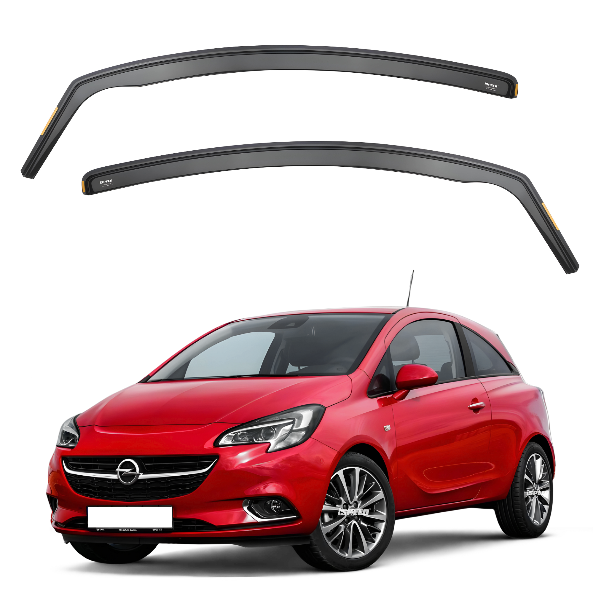 Vauxhall Corsa D/E 2006-2019 3-Door Hatchback Wind Deflectors 2pc Set ...