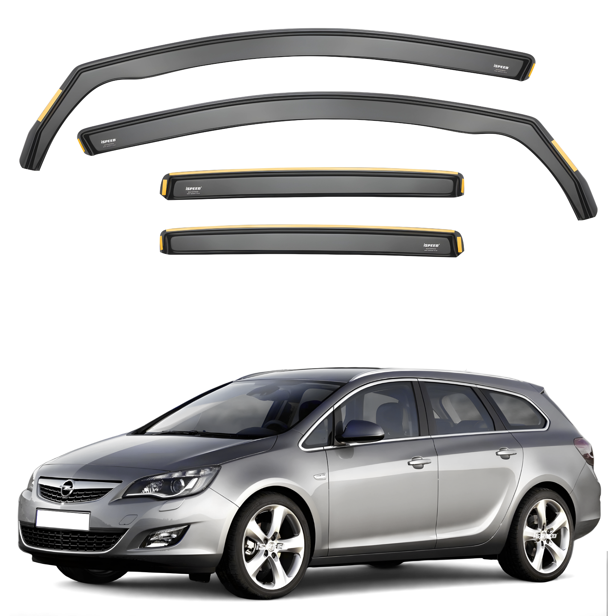 Vauxhall Astra J MK6 2010-2015 5-Door Estate Wind Deflectors 4pc Set ...
