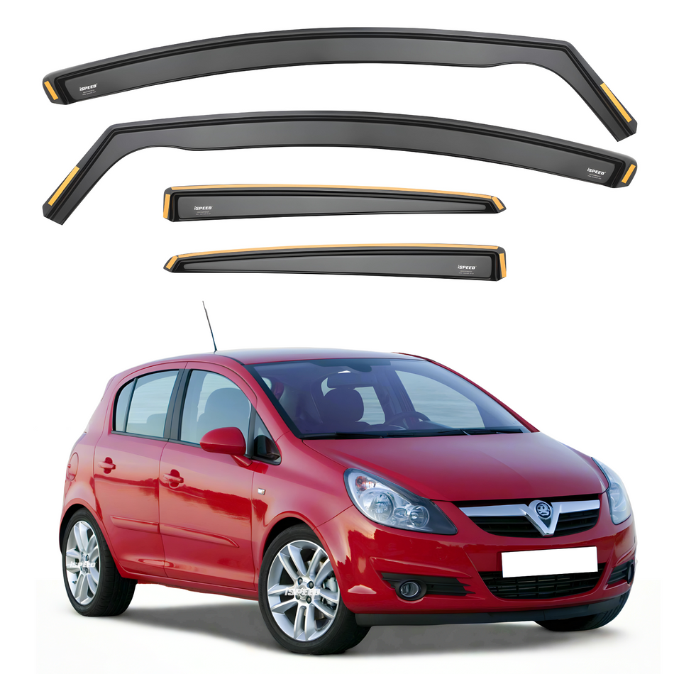 Vauxhall Corsa D/E 2006-2019 5-Door Hatchback Wind Deflectors 4pc Set ...