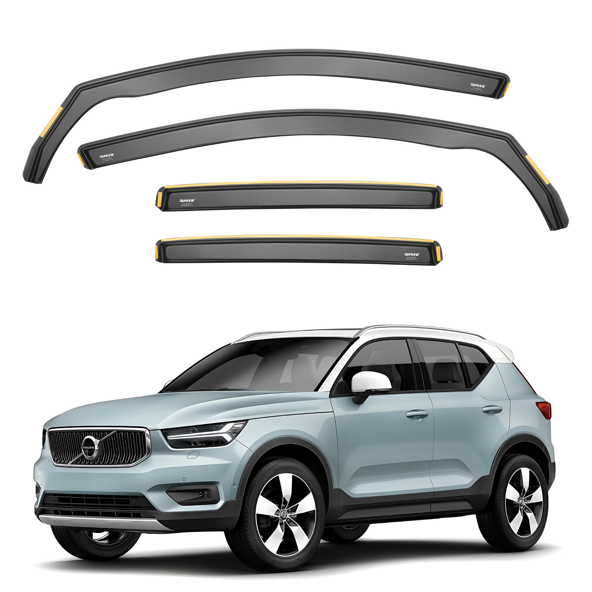 Volvo XC40 2017-2025 5-Door SUV Wind Deflectors 4pc set – ISPEED
